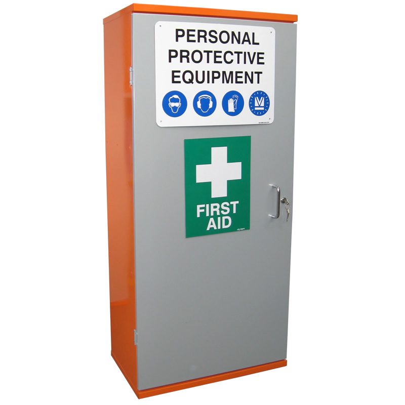 PPE Storage Cabinet Single Door with 3 x Shelves | Flammable Cabinet
