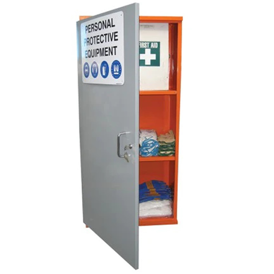 PPE Storage Cabinet Single Door with 3 x Shelves | Flammable Cabinet
